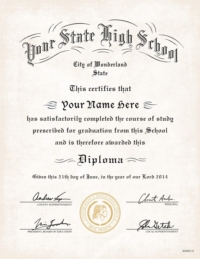 US High School Diploma Style 2 | Buy Diploma Online