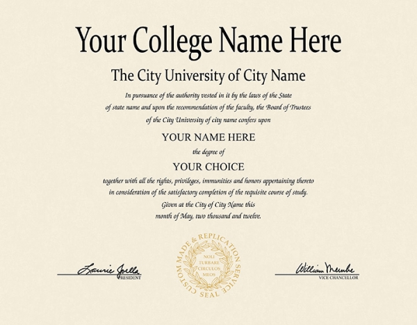 US College Diploma Style 5 | Buy Diploma Online