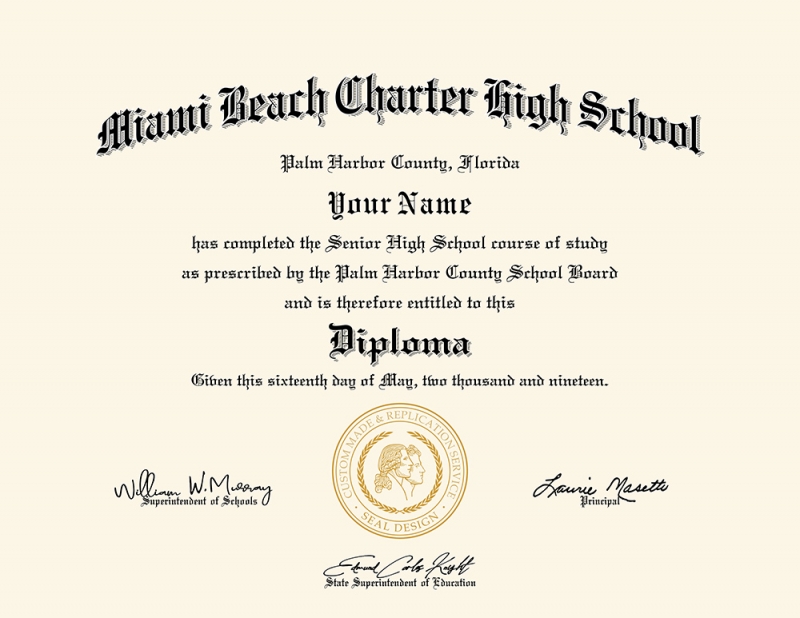 US High School Diploma Style 2 | Buy Diploma Online
